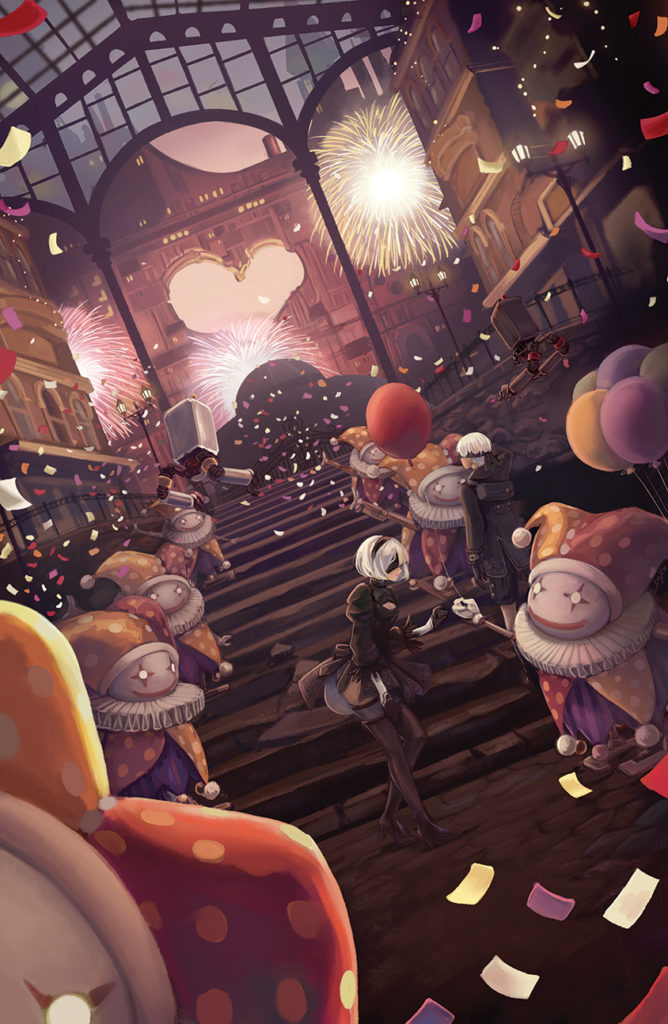 Nier Automata – Amusement Park Print